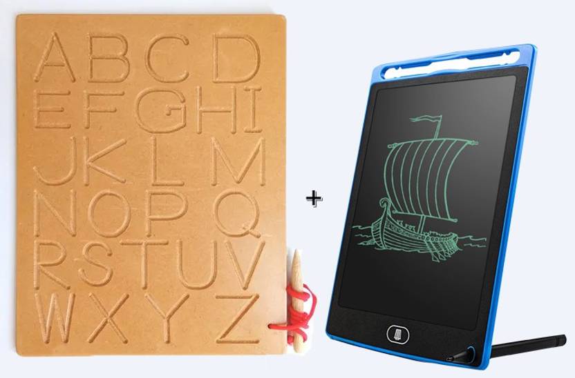 HIGHSEAS Learning & Educational Writing Tablet Alphabet Board Hand ...