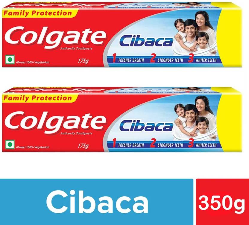 Colgate Cibaca Anti-Cavity Toothpaste (350 g, Pack of 2) @ Toothpaste ...