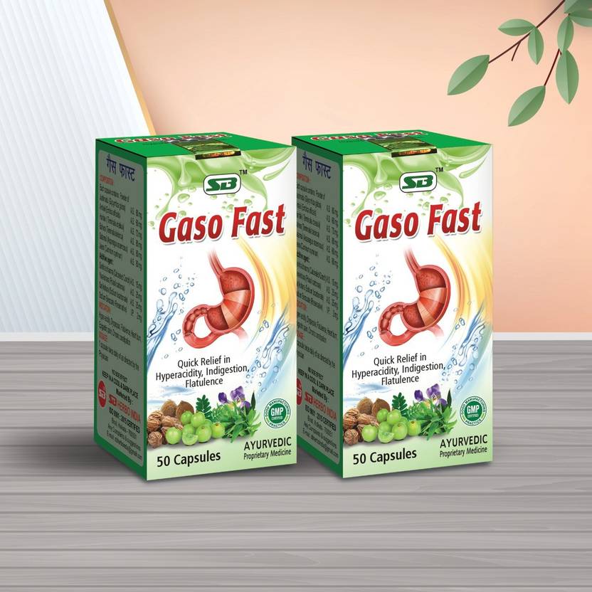S B HERBO PHARMACEUTICAL Gaso Fast Capsules Price in India - Buy S B ...
