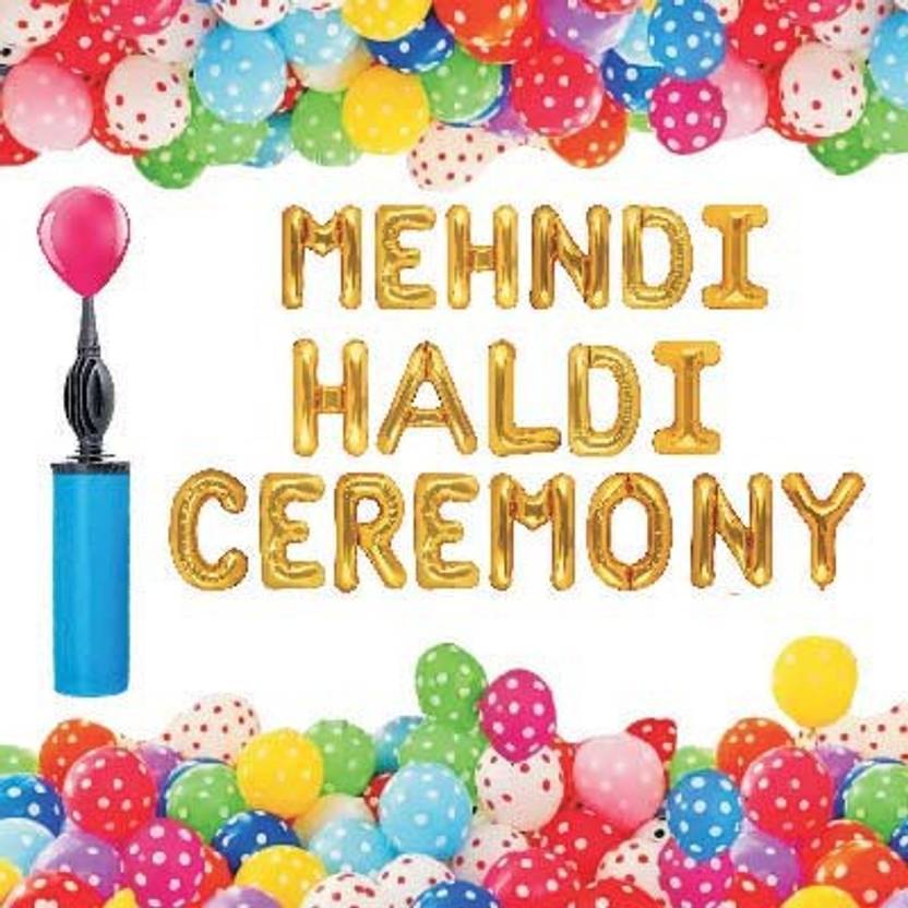 Flipkart.com | shribalaji Solid Haldi Mehndi Ceremony Banner with ...
