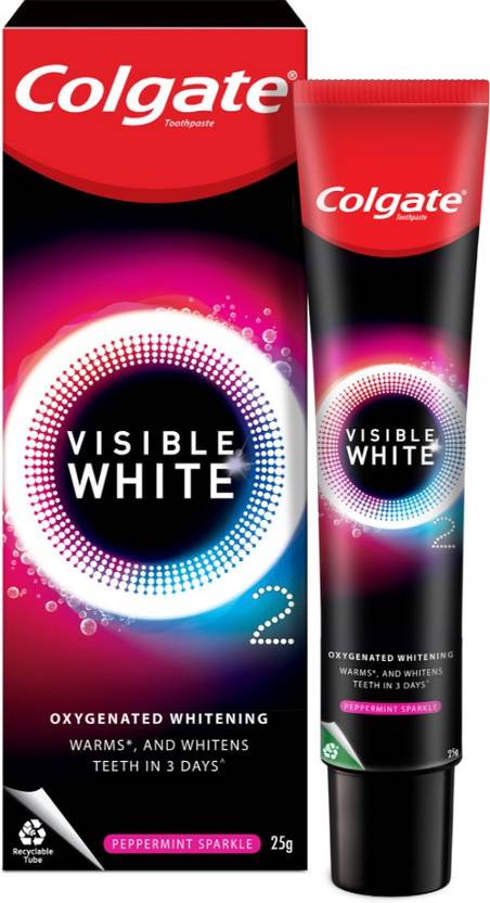 Colgate Visible White O2 Teeth Whitening Toothpaste - Peppermint ...