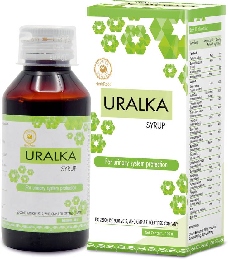 HerbRoot Surya Herbal Uralka Syrup, Removal of Kidney & Bladder Stones ...