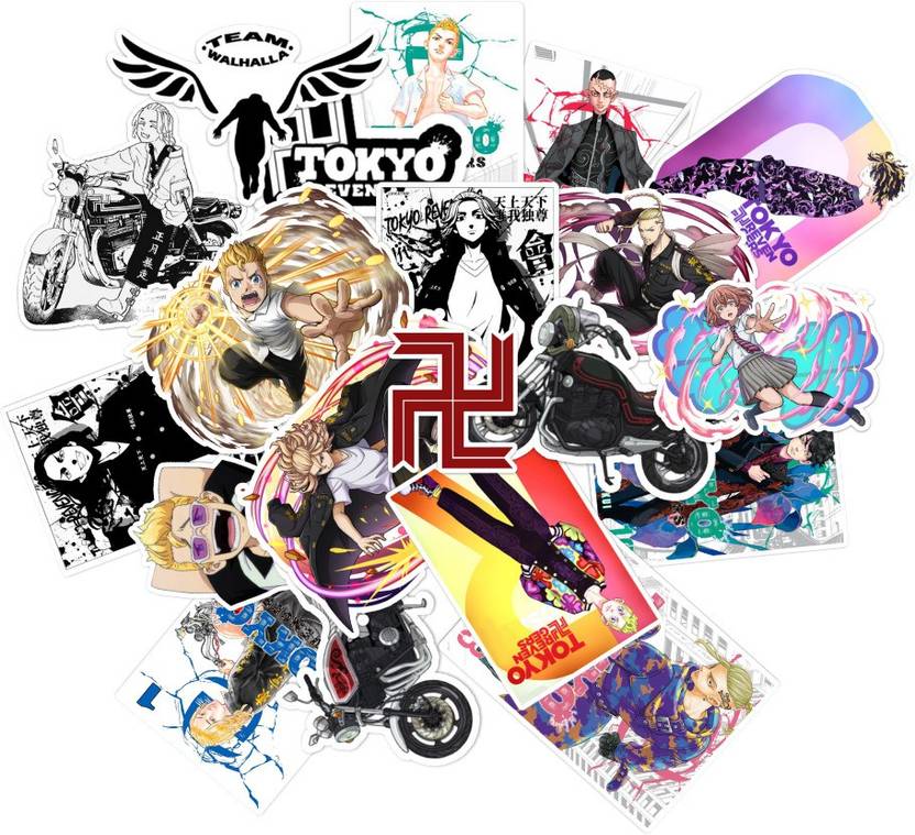 animo india Tokyo Revengers Pack of 19 Stickers No Residue Multiple Use ...