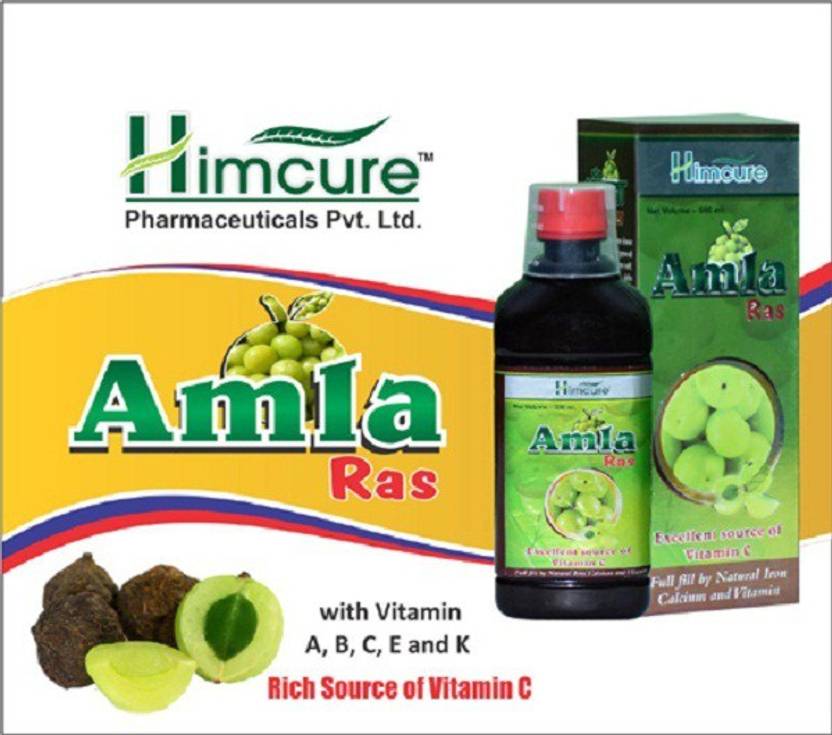HIMCURE Amla Ras Syrup - Helpful For Bone health, Eye sight Price in India - Buy HIMCURE Amla ...