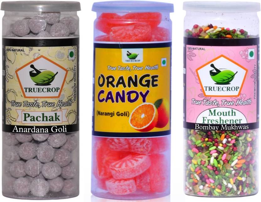 Truzana (Truecrop) Anardana Goli, Orange Candy (Santra Goli) & Bambaiya ...