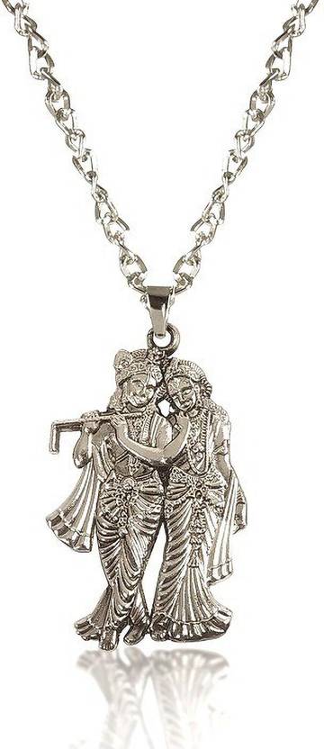 Stylewell Silver God Shri Radha Krishna/Thakur Ji/Govinda With Basuri ...