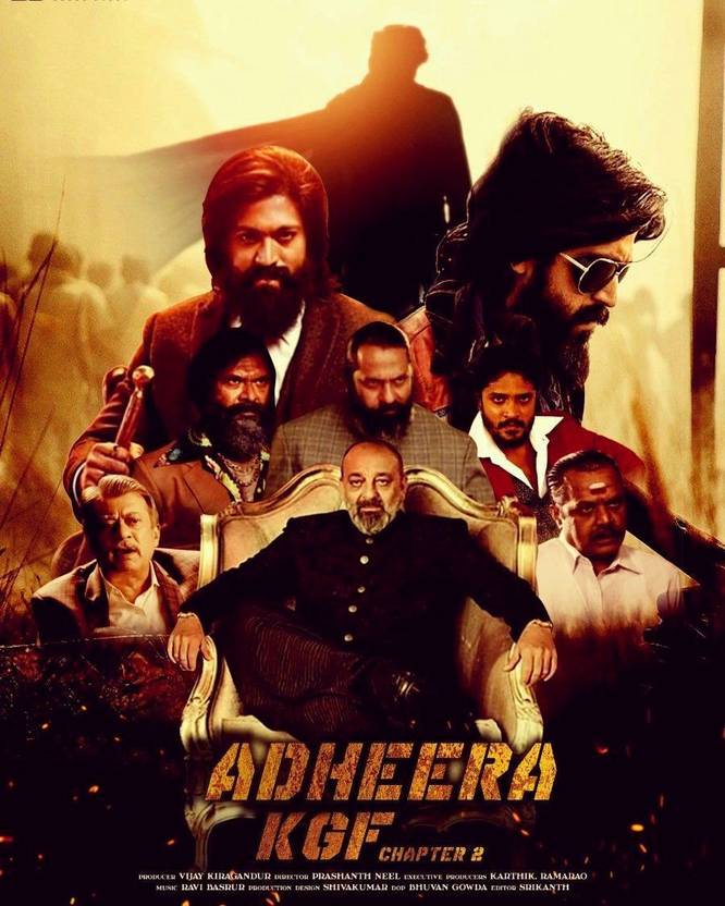 KGF POSTER, KGF Yash Movie Poster for Room, kgf chapter 2 Poster for ...