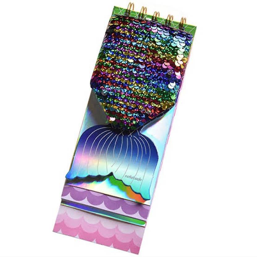 Sequin Mermaid Tail Notebook Office School Diary Notepad, Perfect Diary ...