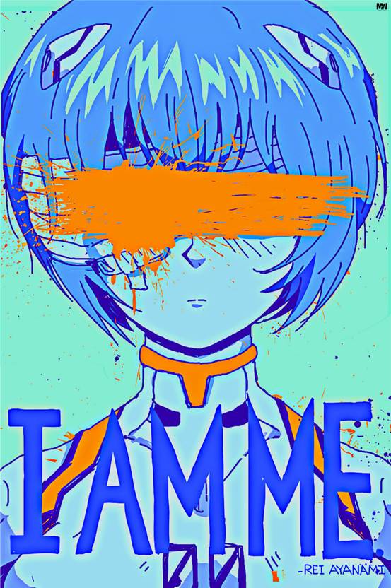 Evangelion Rei Ayanami Poster 18 x 12 inch 300 GSM Paper Print ...