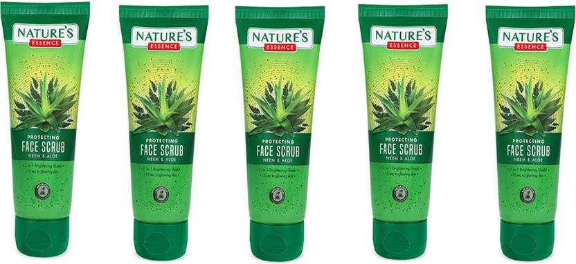 Nature's NATURES ESSENCE PROTECTING FACE SCRUB,65 ML EACH ,PACK OF 5 ...