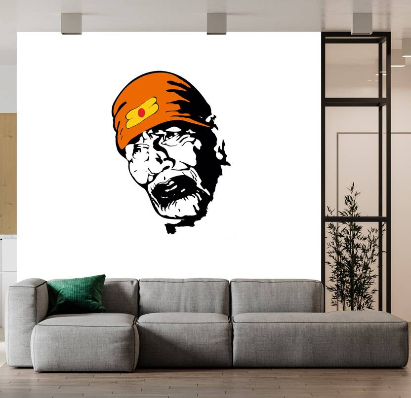 BRITISH TERMINAL Sai Baba Religious Self Adhesive Decorative Wall ...