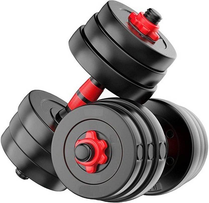 AMAN FIT 10KG (2.5KG X 4) PVC Dumbbell Set Home Gym KIT Adjustable ...