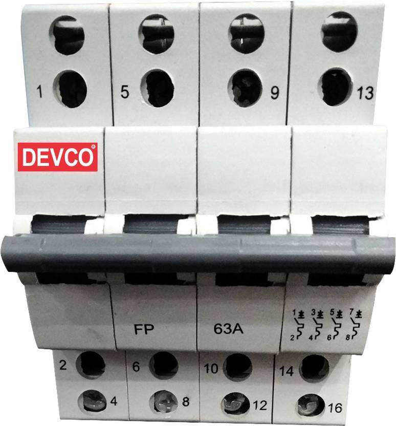 DEVCO 63A Four Pole MCB Changeover Switch | 1 Year warranty MCS4063CO ...