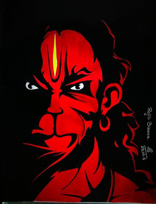 Lord Hanuman Ji Poster, bal hanuman ji POSTER, God Poster for Wall | A3 ...