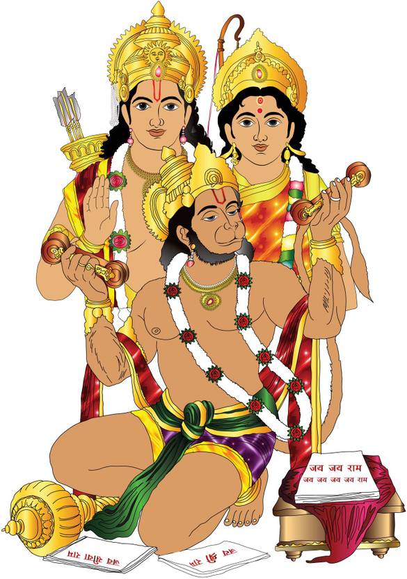 Lord Hanuman Ji Poster, bal hanuman ji POSTER, God Poster for Wall | A3 ...