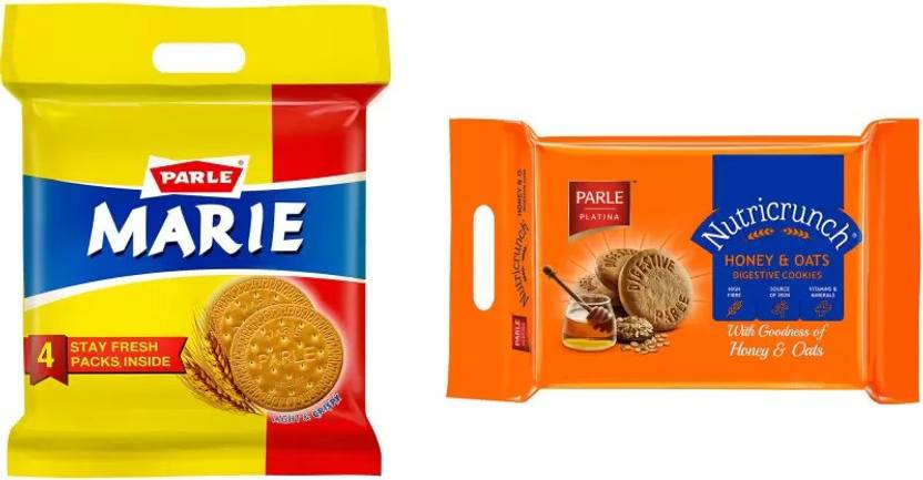 PARLE Marie Biscuits|Nutricrunch Honey and Oats Digestive Cookies Price ...