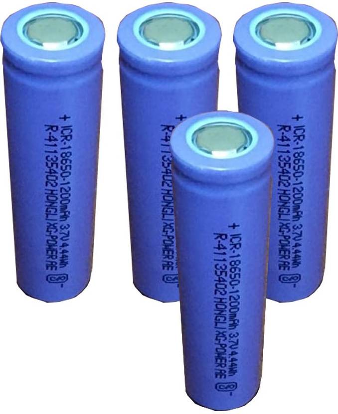 Hongli "Lithium Rechargeable 3.7 Volt 18650 1200 mAh 4 set " Battery ...