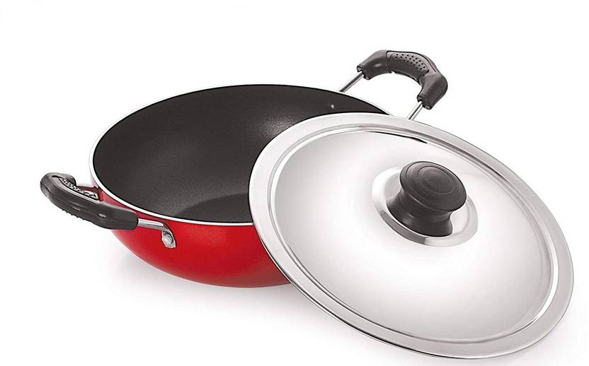HM EVOTEK Non Stick Layer Kadai Kadhai Gas Stove Uses Cooking Bartan ...