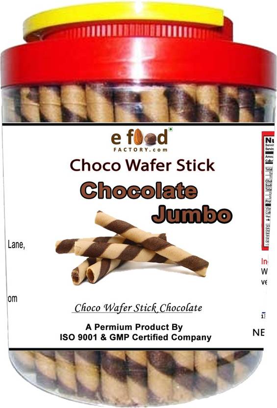 E Food Factory Choco Wafer Stick Chocolate Jumbo 750 g Wafer Rolls ...