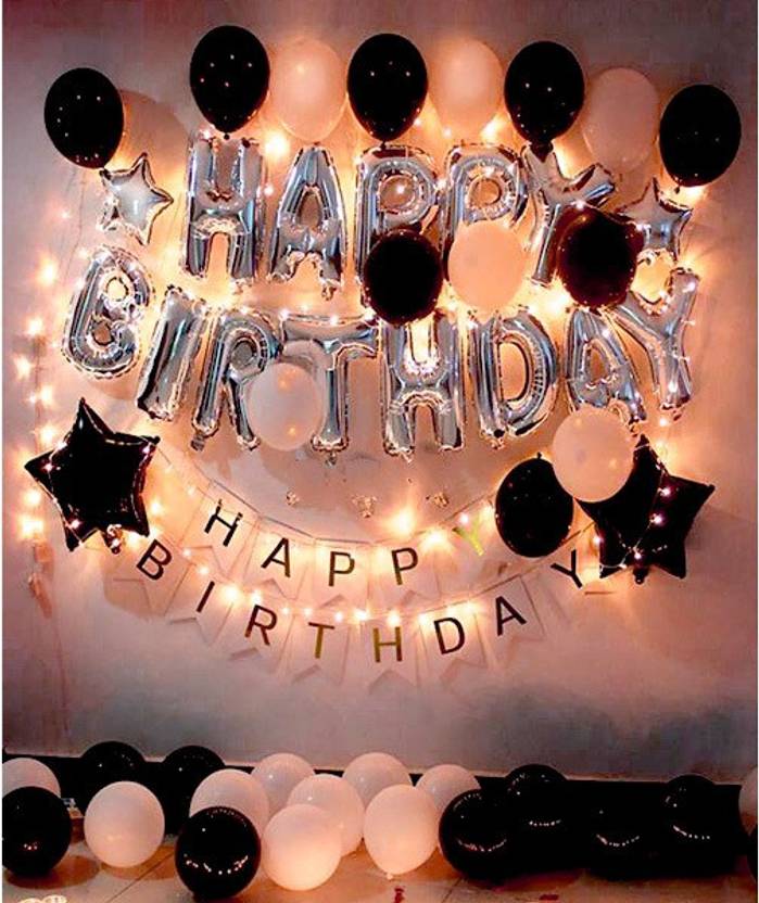 Gubbara King Birthday Decoration Kit Happy Birthday Banner Metallic ...