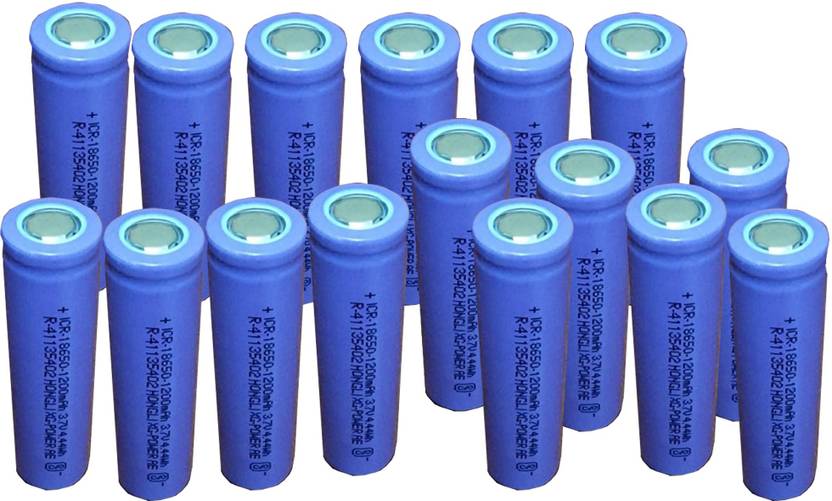 Hongli "Lithium Rechargeable 3.7 Volt 18650 1200 mAh 16set " Battery ...
