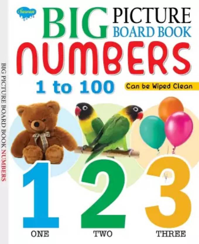 My First Board Book Of Numbers 1-100 | Number Picture Learning Book For ...
