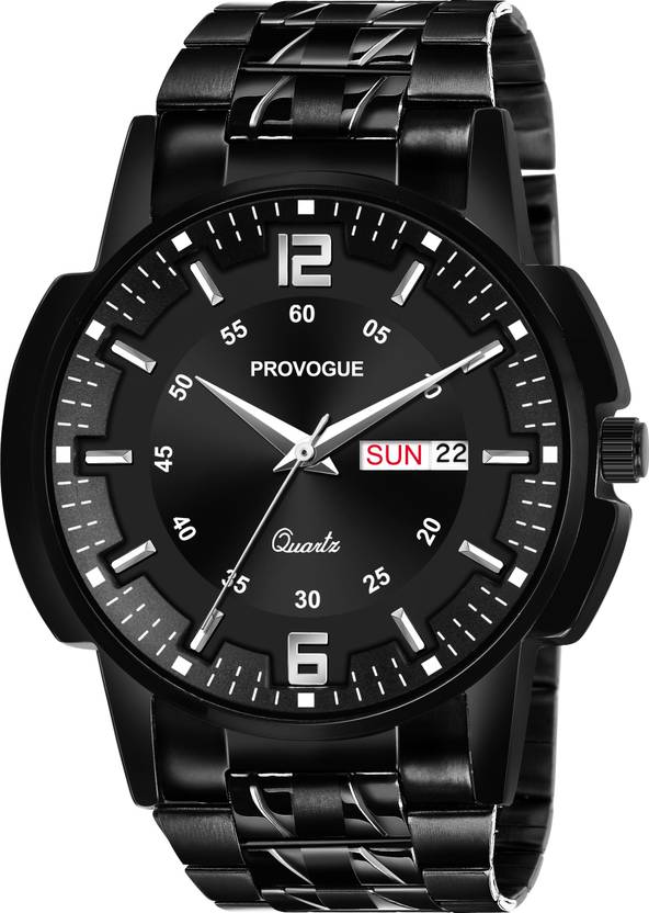 PROVOGUE PRV-211-BLACK Working Day and Date Analog Watch - For Men ...