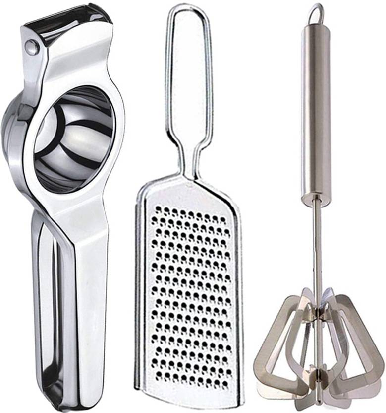 JISUN dfhgh Stainless Steel Lemon Squeezer & Mathani & Cheese Grater ...