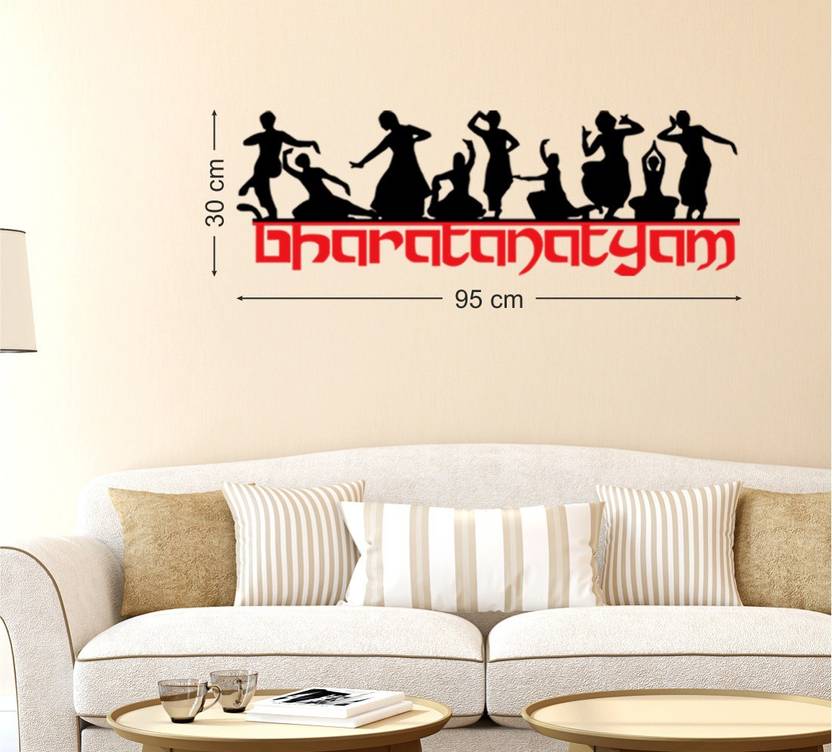 Tuffuk Bharatanatyam | Wall Stickers | PVC Vinyl | Non-Reusable Sticker ...