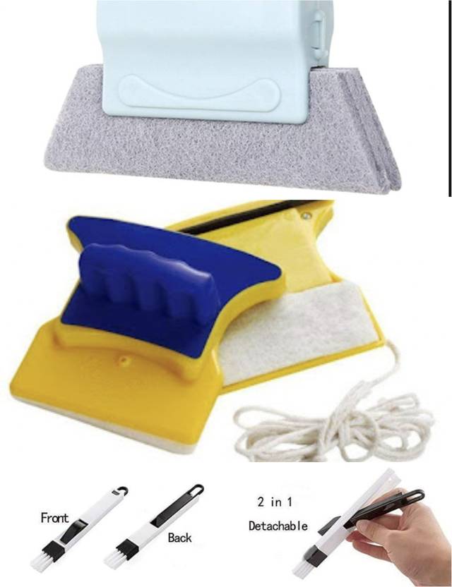 SHREE JALIYAN TRADE Magnetic Easy glass Clean Double Faced full Window ...