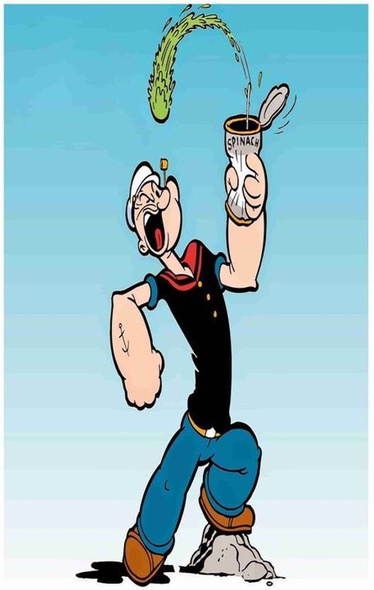 Popeye Big Size Flex Poster For Room MD-3849 Photographic Paper ...