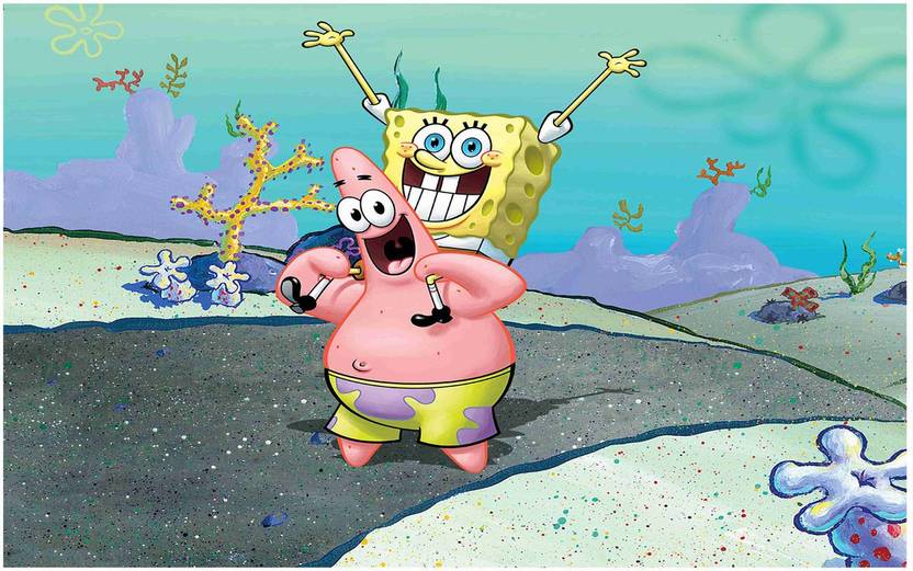 SpongeBob Big Size Flex Poster For Room MD-3878 Photographic Paper ...