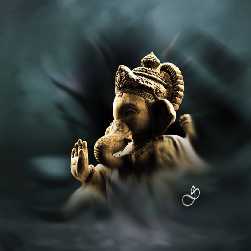 Lord Ganesh Ji Poster, Bal Ganesh Poster , Dancing Ganesh Ji Posters ...