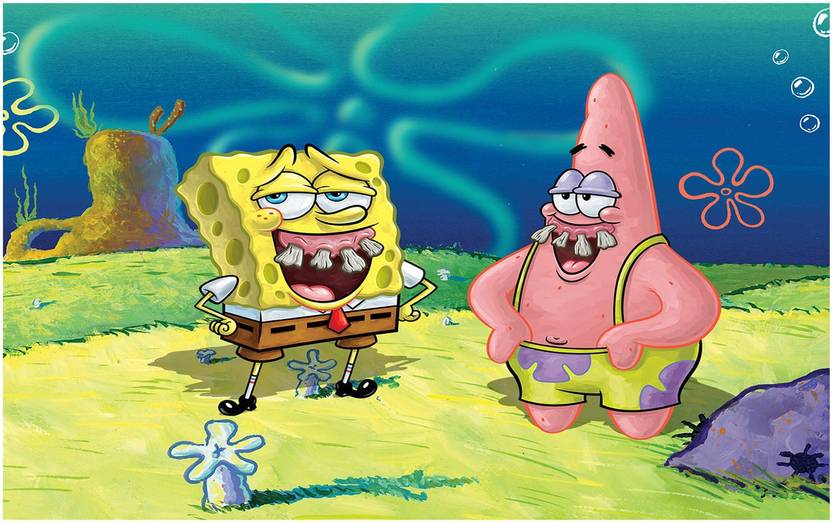 SpongeBob Big Size Flex Poster For Room MD-3921 Photographic Paper ...