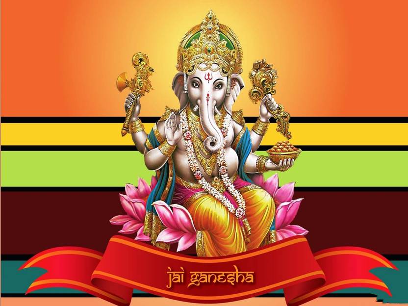 Lord Ganesh Ji Poster, Bal Ganesh Poster , Dancing Ganesh Ji Posters ...