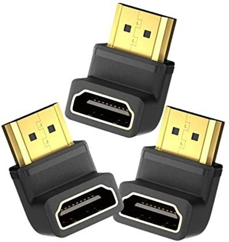 samest HDMI Adapter 0 m HDMI Male to HDMI Female Right Angle 90 Degree ...