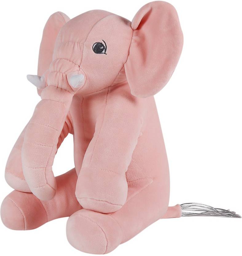 MINISO Adorable Soft Stuff Animal Sitting Floppy Elephant Plush Toy ...