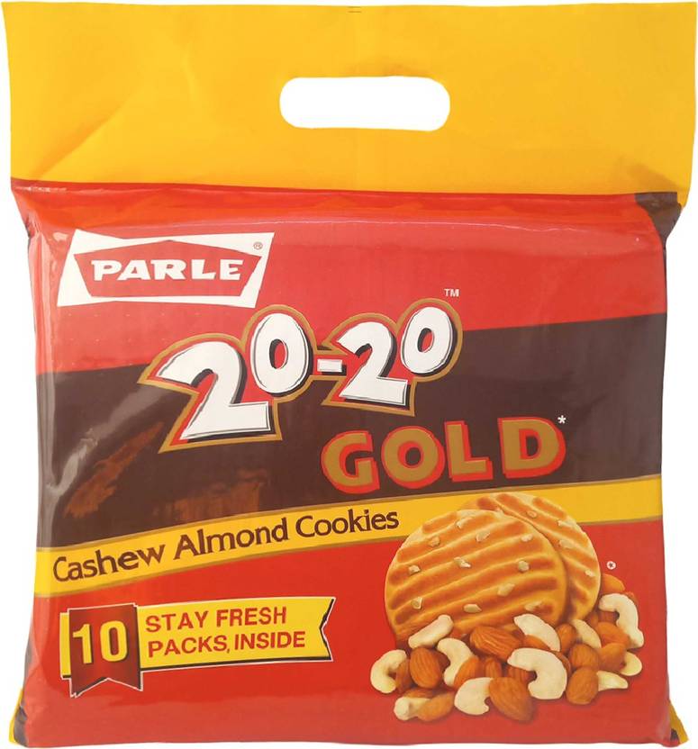PARLE 20-20 Gold Cashew Almond Cookies Price in India - Buy PARLE 20-20 ...