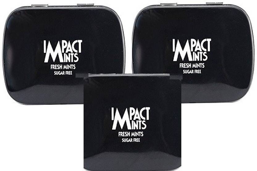 Impact Mints Fresh mints Sugar Free 14g (Pack of 3)|(Imported) fresh ...