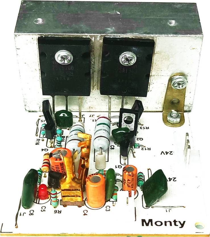 rECORD 150 WATT RMS 2SC5200 BASED MONO AUDIO AMP CIRCUIT BOARD WITH ...