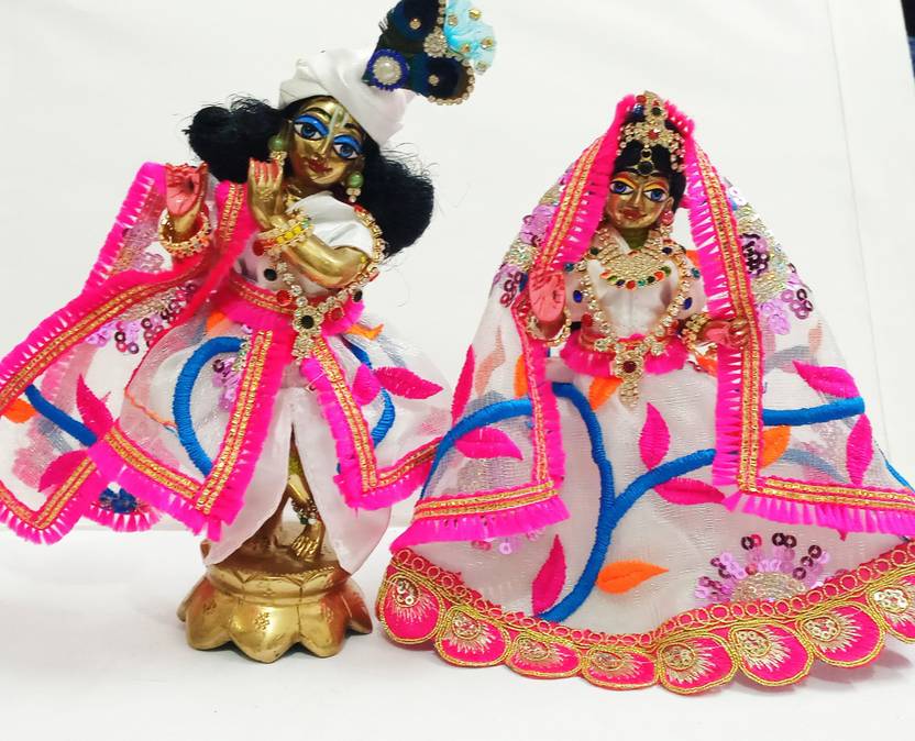 Sri Kunjbihari Shri Haridas Radha Krishna Dress Dress Price in India ...