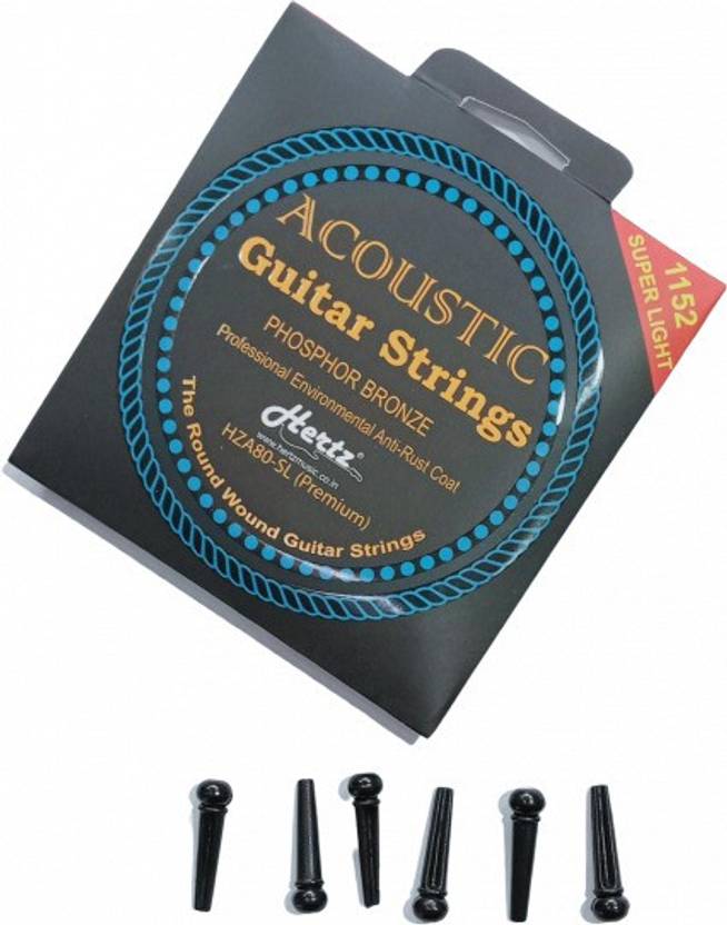 Hertz Acoustic STRING SET OF 6 PINN Guitar String Price in India - Buy ...