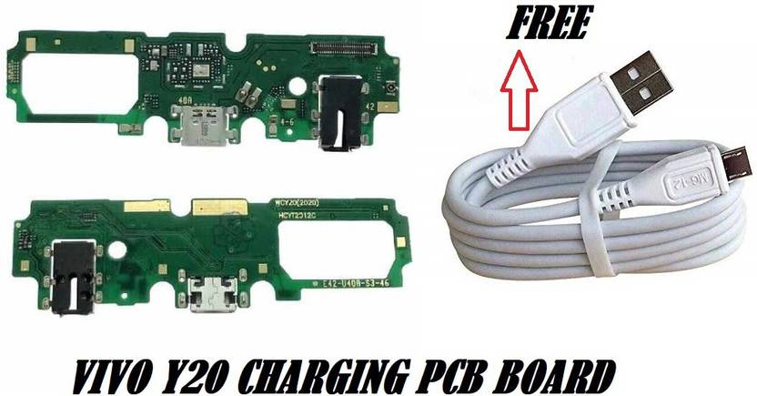 WowMax Charging Connector CC Flex / PCB Board/Jack/Patta for Vivo Y20 ...