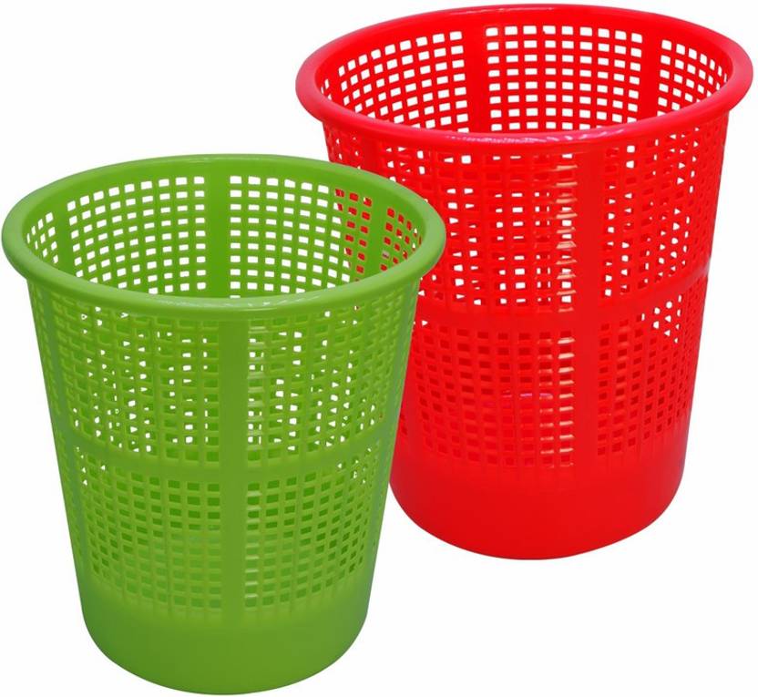 Wonder Plastic Jali 222 Open Dustbin For Home/Office, 2 Pcs, 7 Ltr ... Wonder Plastic Jali 222 Open Dustbin For Home/Office, 2 Pcs, 7 Ltr ...