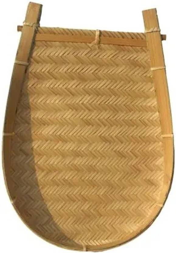 M/S Raja Dey Bamboo Kulo/Kula Cane Tray, for Pooja & Festival-01 Bamboo ...