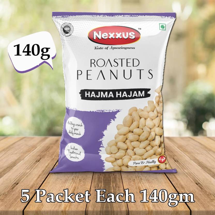 Nexxus Roasted Hajma Hajam Peanuts - Combo Pack 700g (5x140g Each ...
