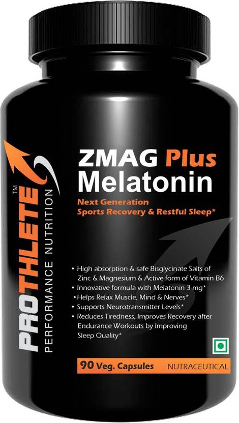 PROTHLETE ZMAG MELATONIN 3mg PLUS Zinc Magnesium Bis-glycinate, P5P ...