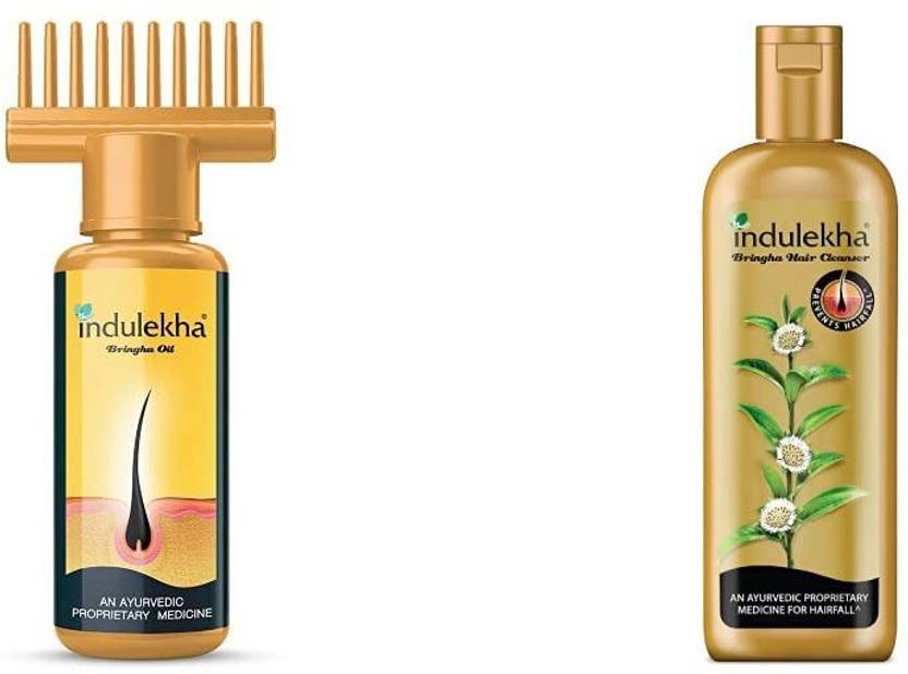 indulekha Bhringa Hair Oil 100 ml And Bringha Hair Anti-Hair Fall ...