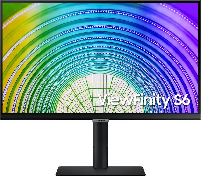 SAMSUNG 24 Inch Quad HD IPS Panel with Height Adjustable Stand, Inbuilt ...