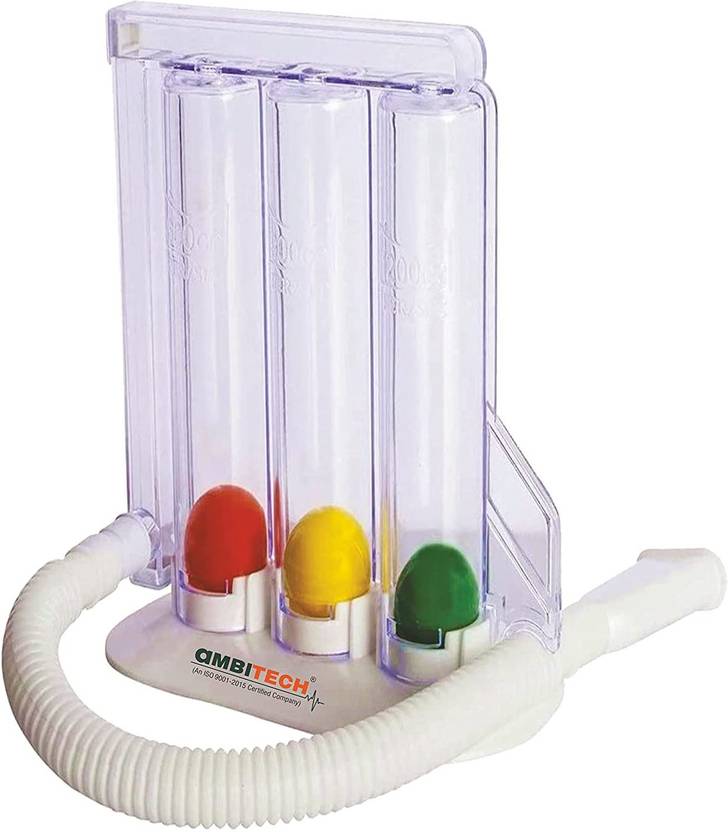AMBITECH Respirometer 3 Ball Lung Exerciser (Made In India) Spirometer ...